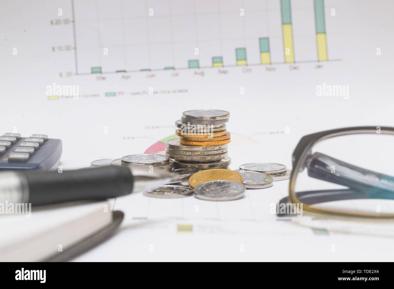 Creative diagram of business accounting concept Stock Photo - Alamy
