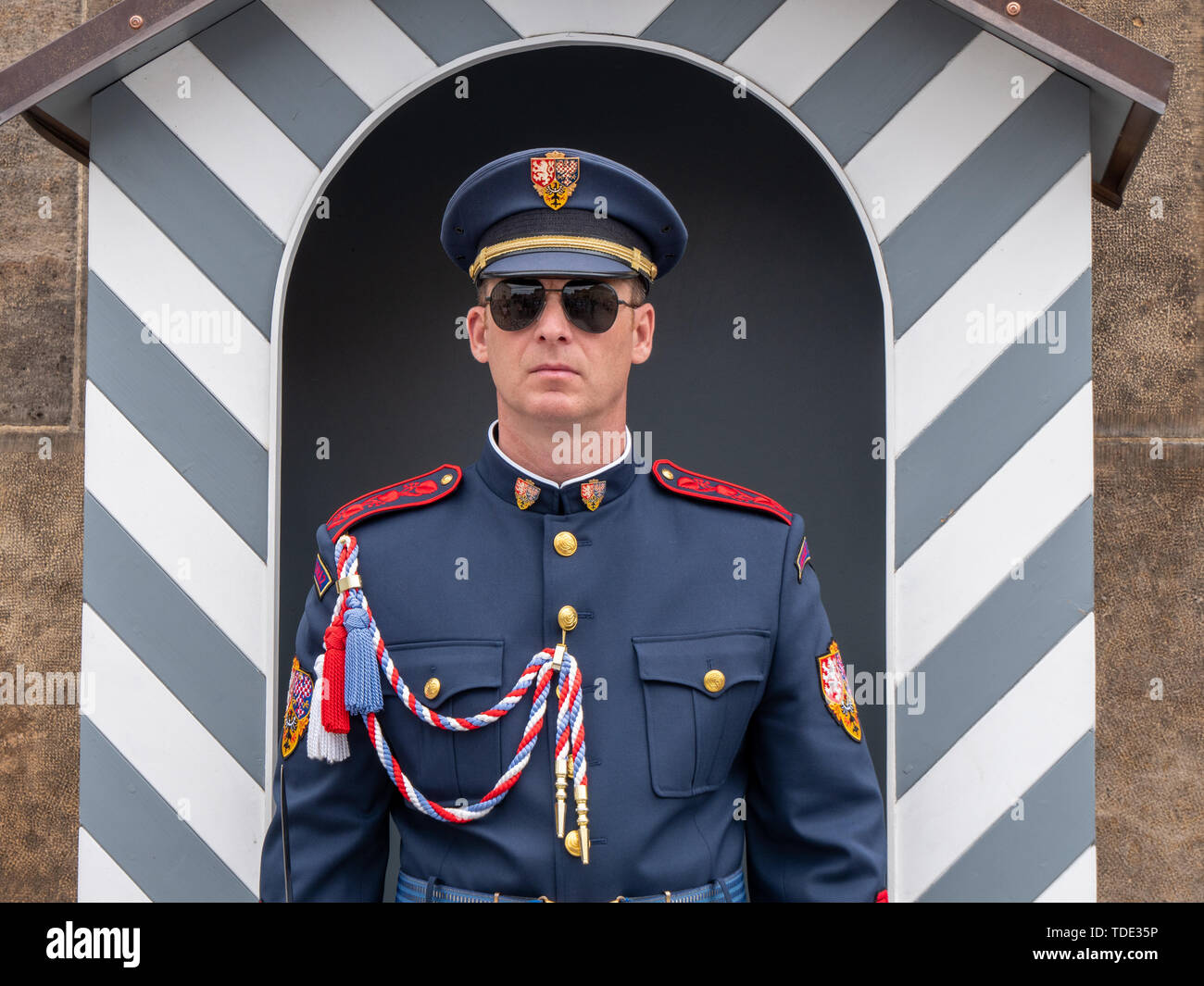 Prague, Czech Republic - June 8 2019: Presidential Guard of Honor at ...