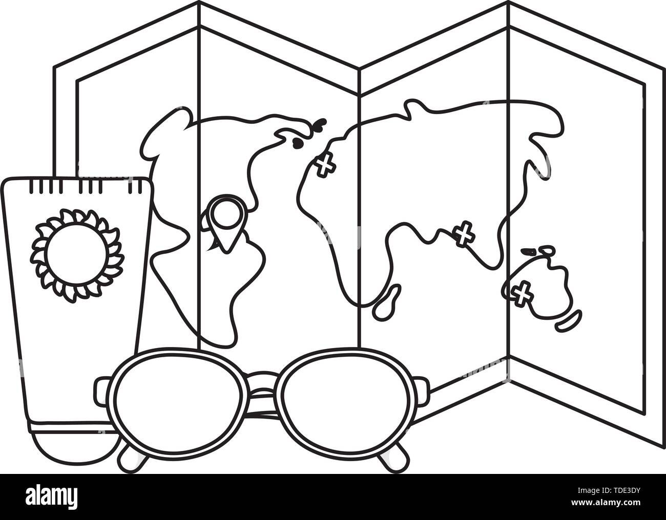 Tour guide outdoors Stock Vector Images - Alamy