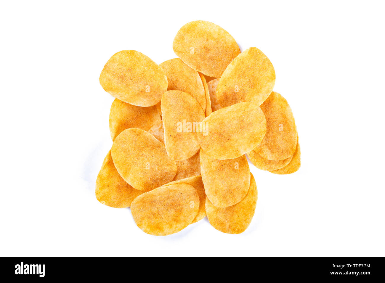 Potato chips isolated. Junk food Stock Photo - Alamy