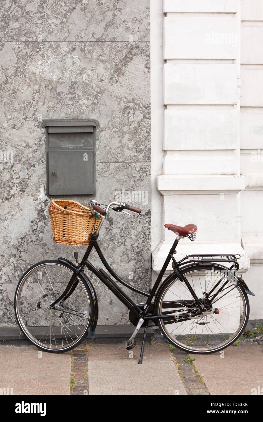 Bicycle in Copenhagen, Denmark Stock Photo - Alamy