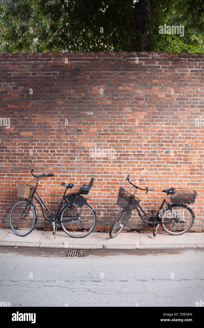 Bicycles in Copenhagen, Denmark Stock Photo - Alamy