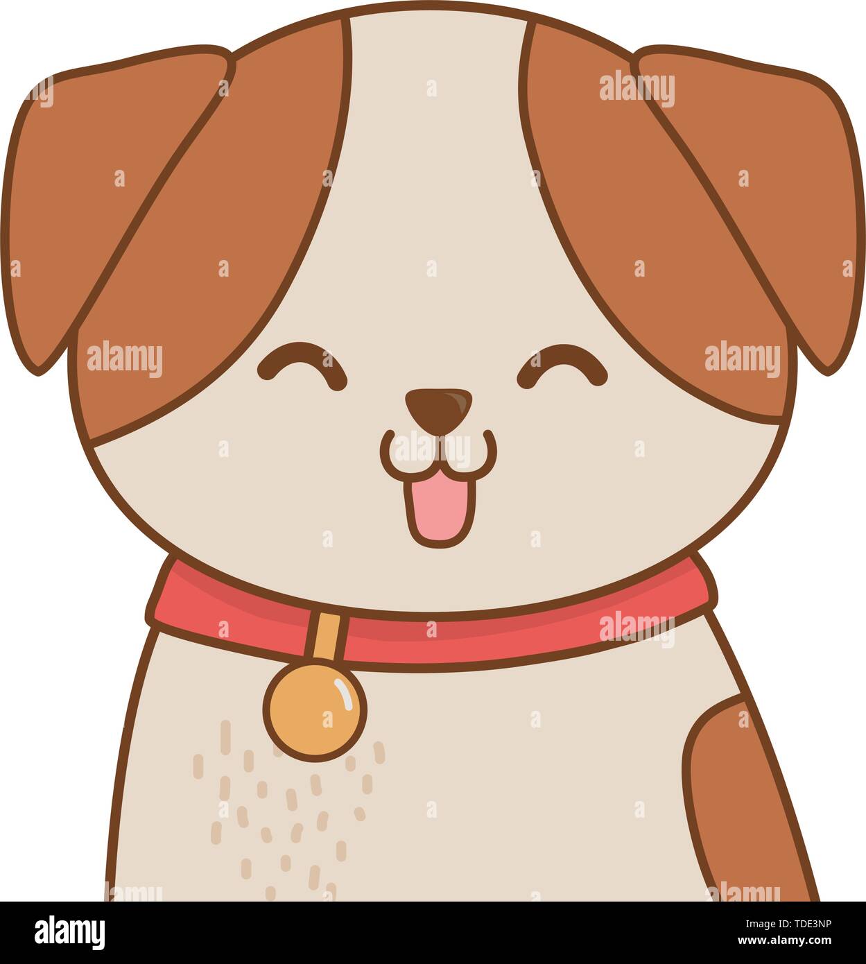 cute pet little animal dog cartoon vector illustration graphic design ...