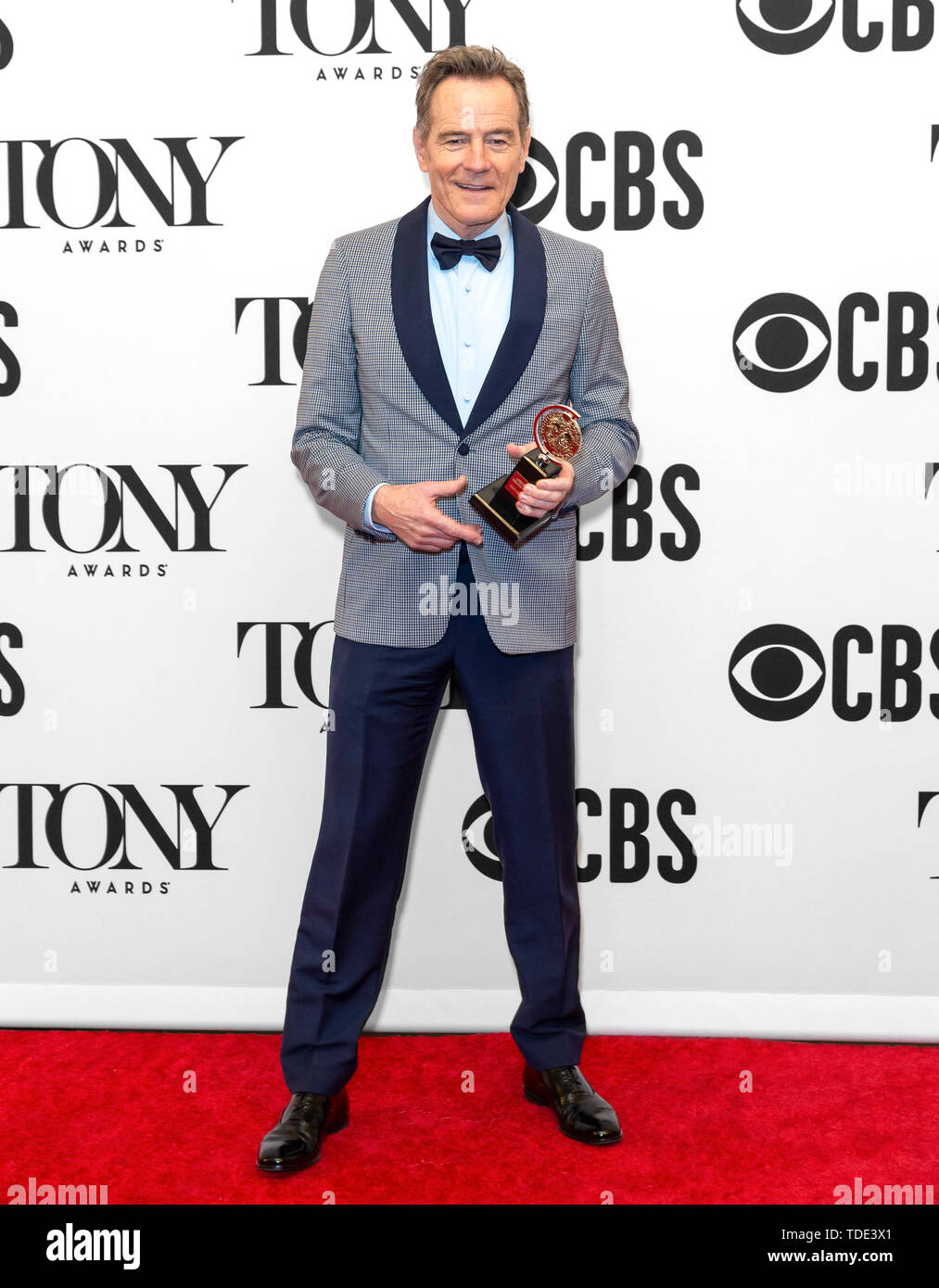 New York, NY - June 09, 2019: Best Actor in a Play Bryan Cranston poses ...