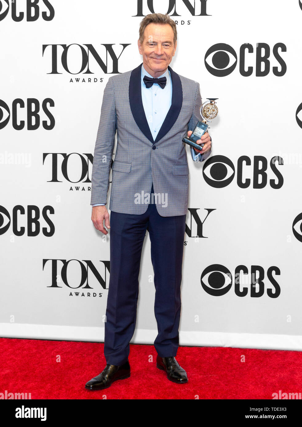 New York, NY - June 09, 2019: Best Actor in a Play Bryan Cranston poses ...