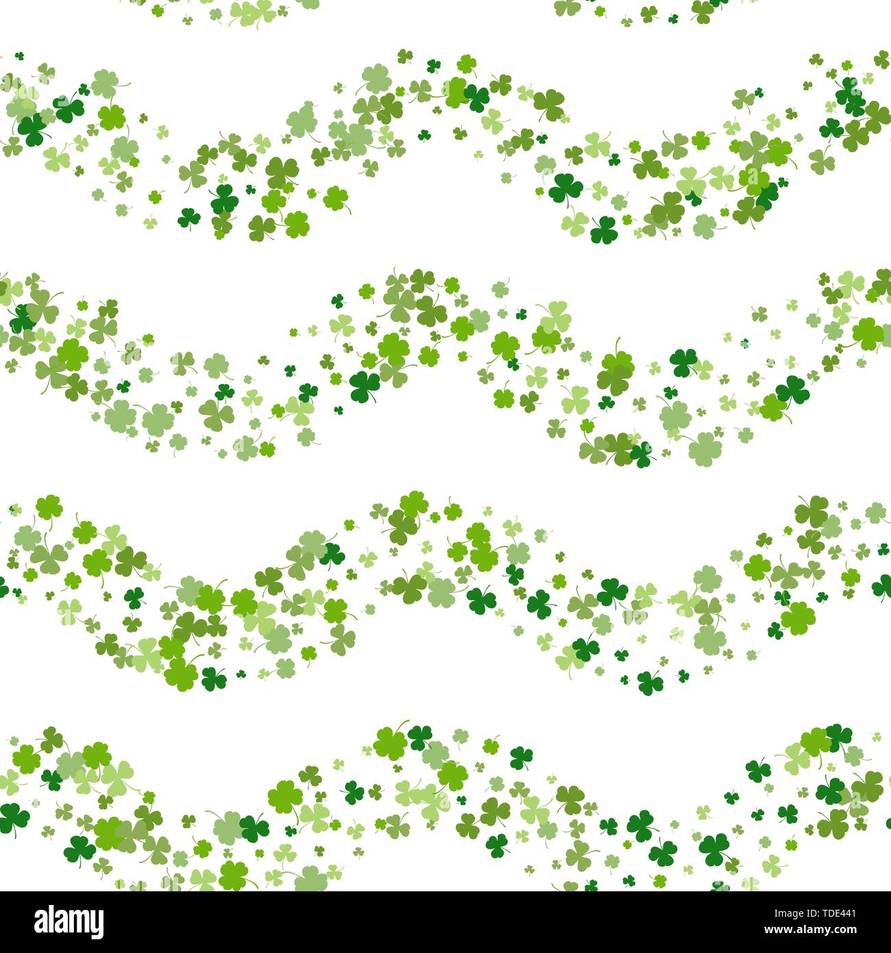 St. Patrick's day seamless background in green colors. Vector ...