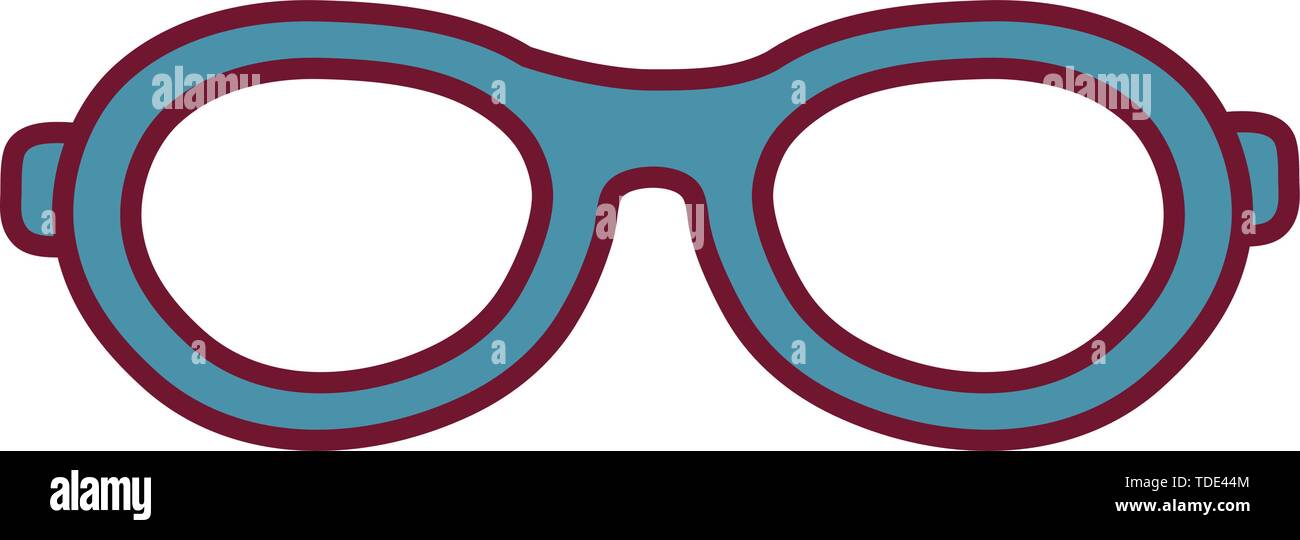glasses lens cartoon vector illustration graphic design Stock Vector ...