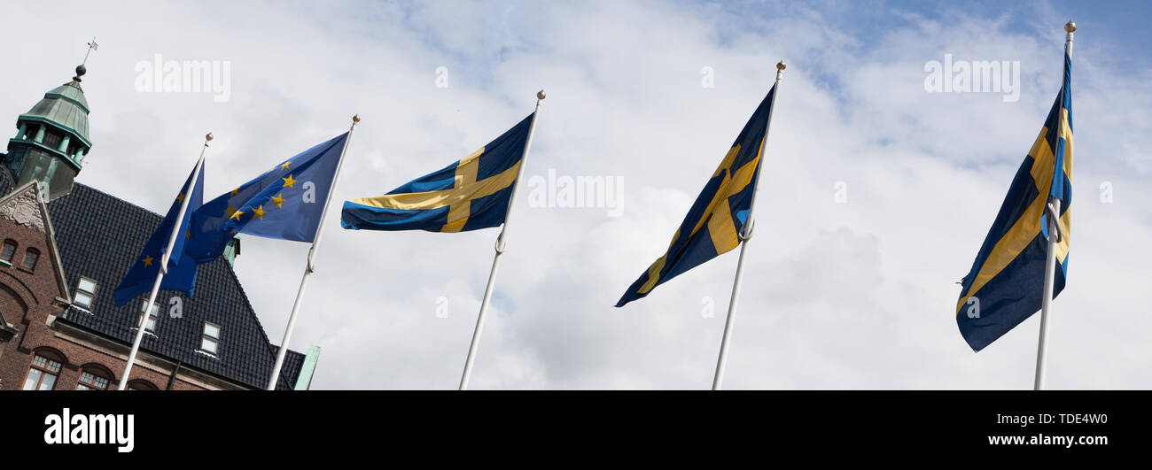 Flag of the kingdom of sweden hi-res stock photography and images - Alamy
