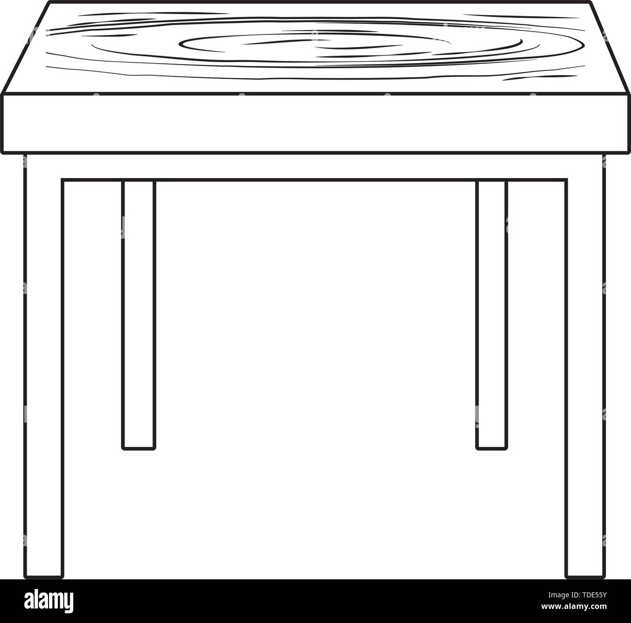 furniture table cartoon vector illustration graphic design Stock Vector ...