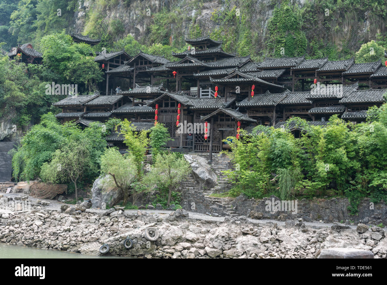 Three Gorges Dam scenery Stock Photo - Alamy