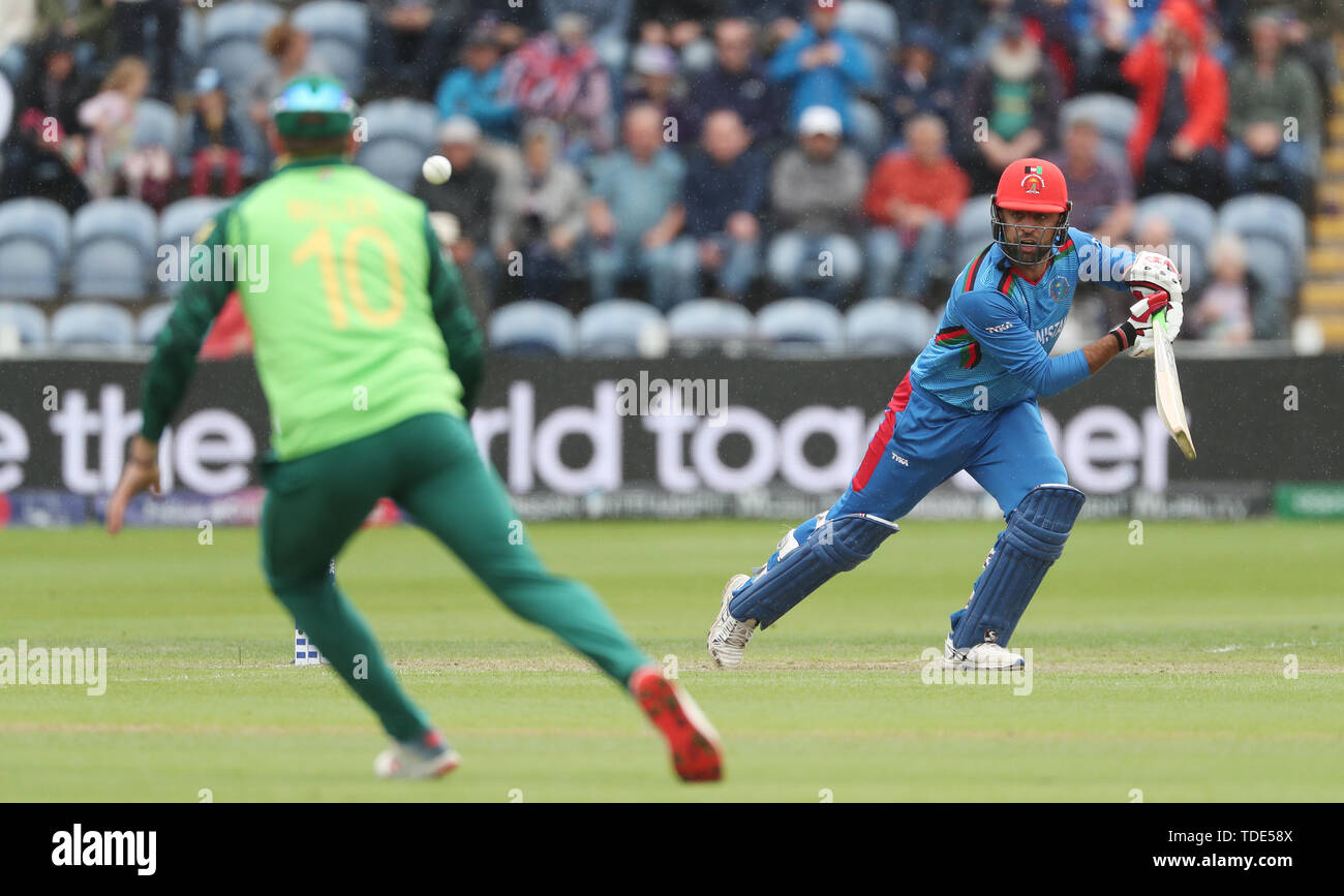 Afghanistan's Noor Ali Zadran during the ICC Cricket World Cup group ...