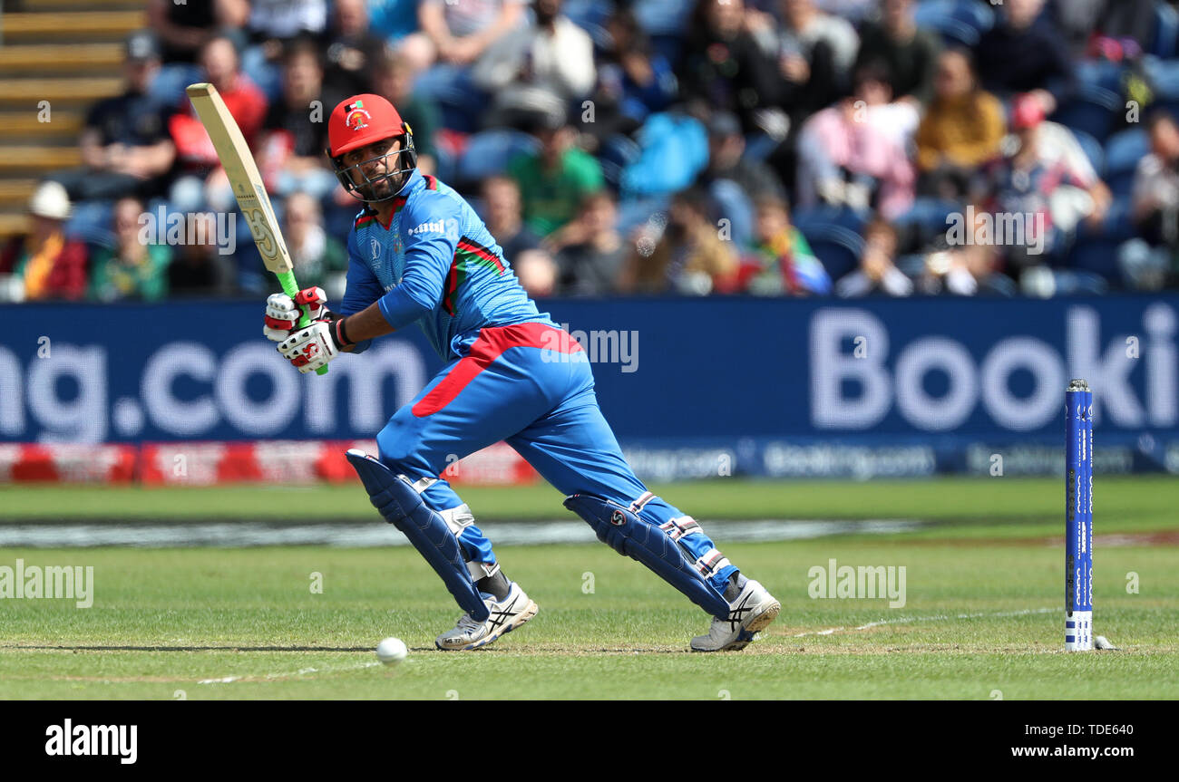Afghanistan's Noor Ali Zadran during the ICC Cricket World Cup group ...