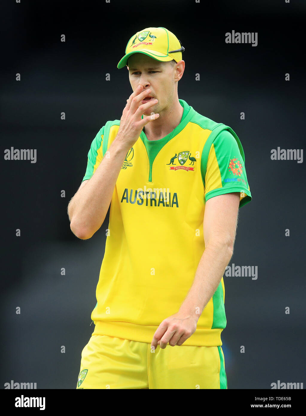 Australia's Jason Behrendorff during the ICC Cricket World Cup group ...