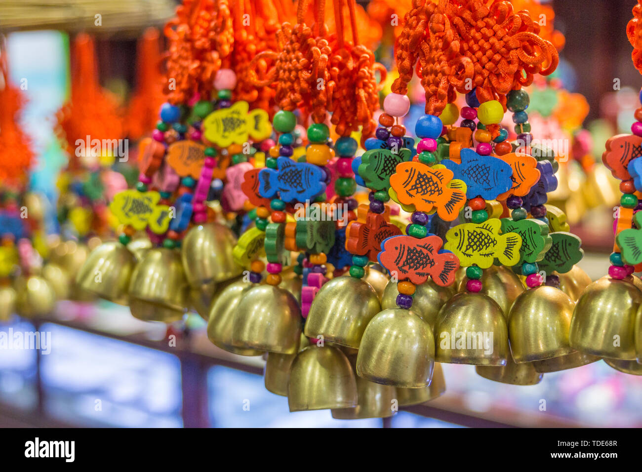 Traditional Chinese handicraft fish-shaped pendant Stock Photo - Alamy