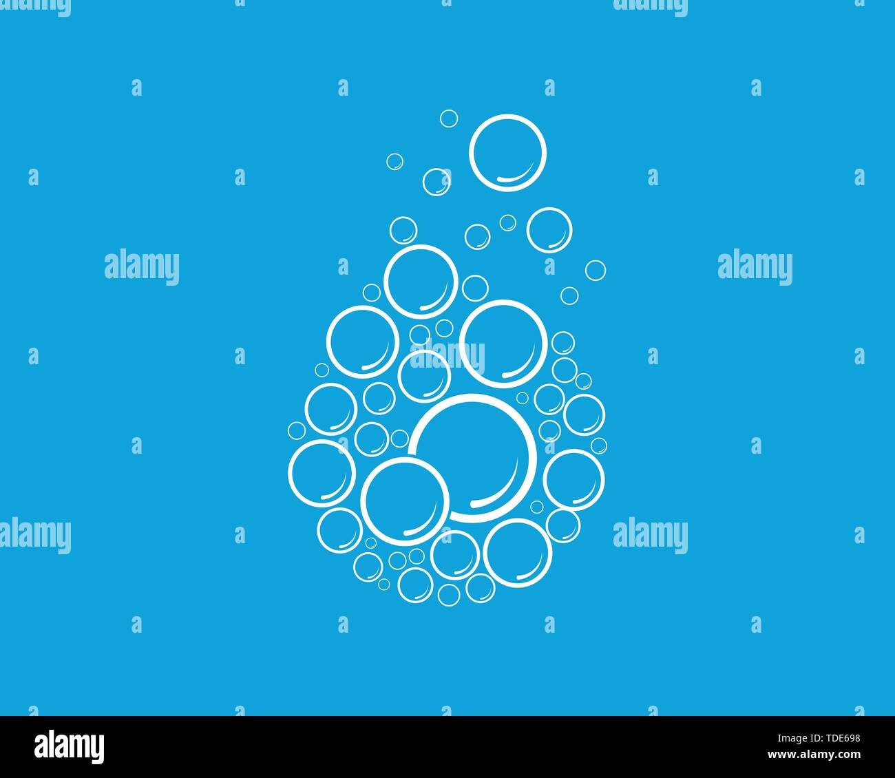 Bubble water vector illustration design template Stock Vector Image ...