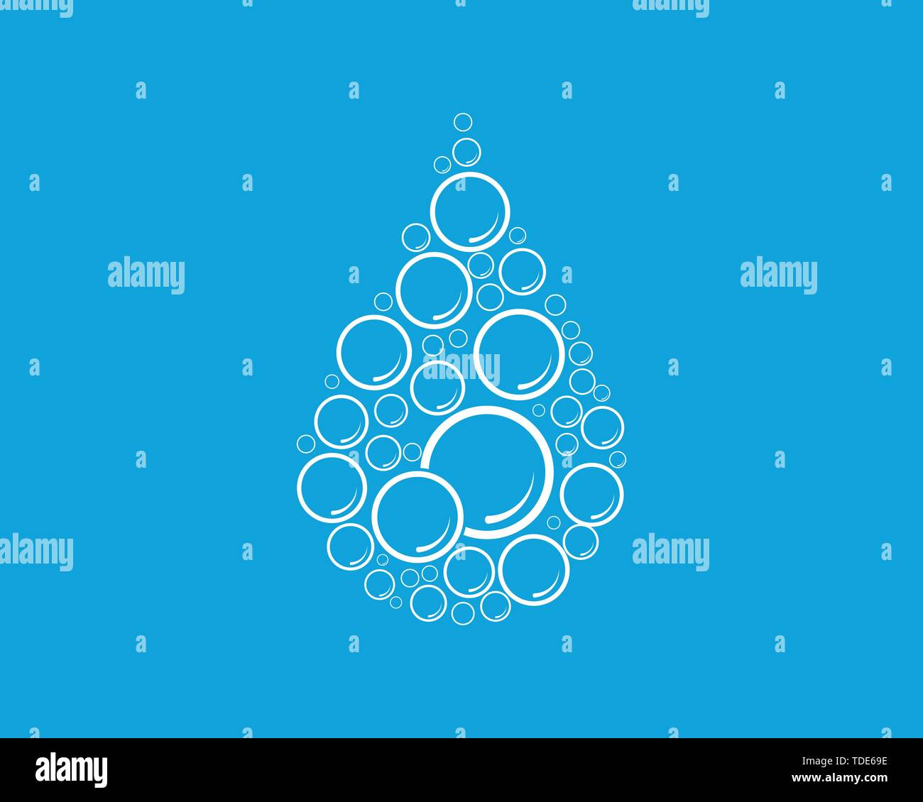 Bubble water vector illustration design template Stock Vector Image ...
