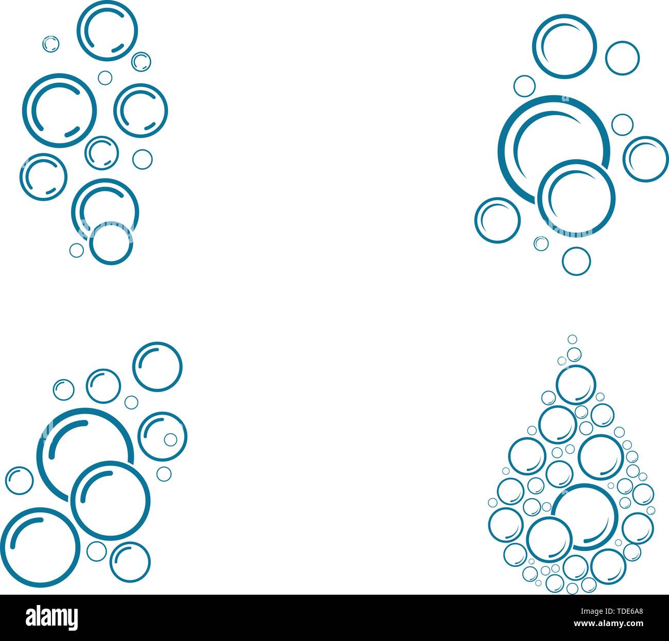 Bubble water vector illustration design template Stock Vector Image ...