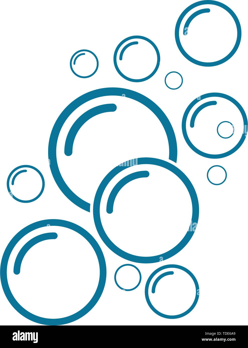 Bubble water vector illustration design template Stock Vector Image ...