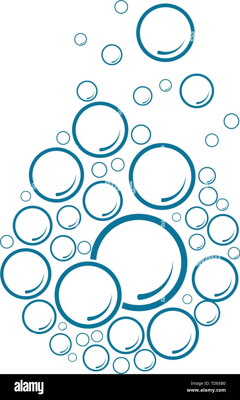 Bubble water vector illustration design template Stock Vector Image ...