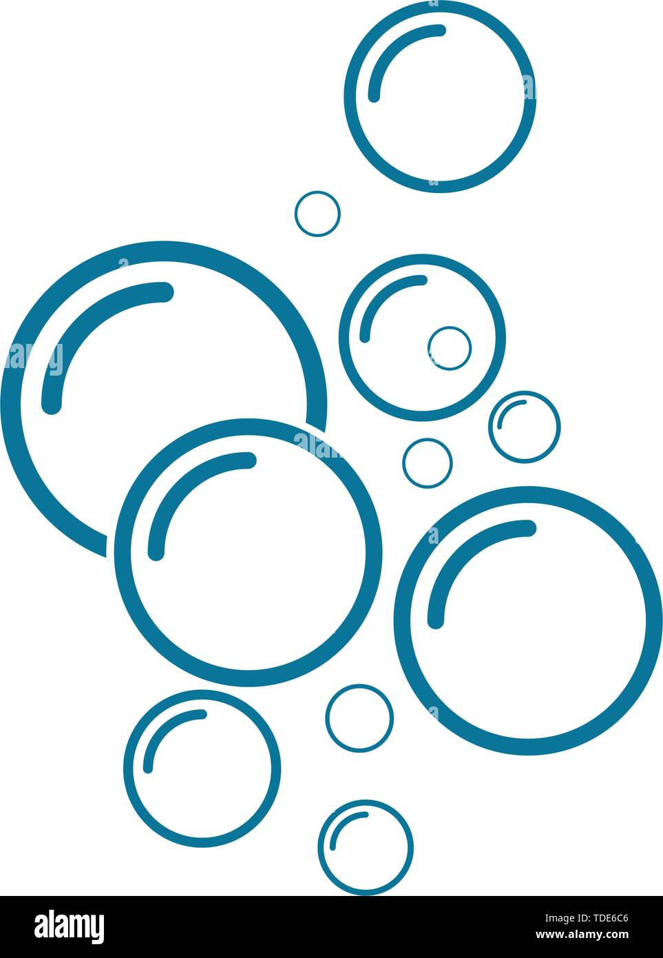 Bubble water vector illustration design template Stock Vector Image ...