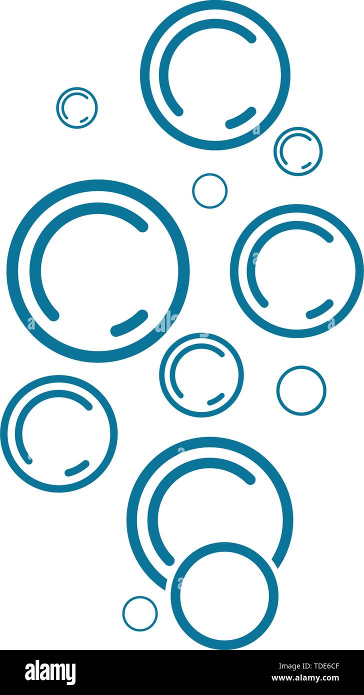 Bubble water vector illustration design template Stock Vector Image ...