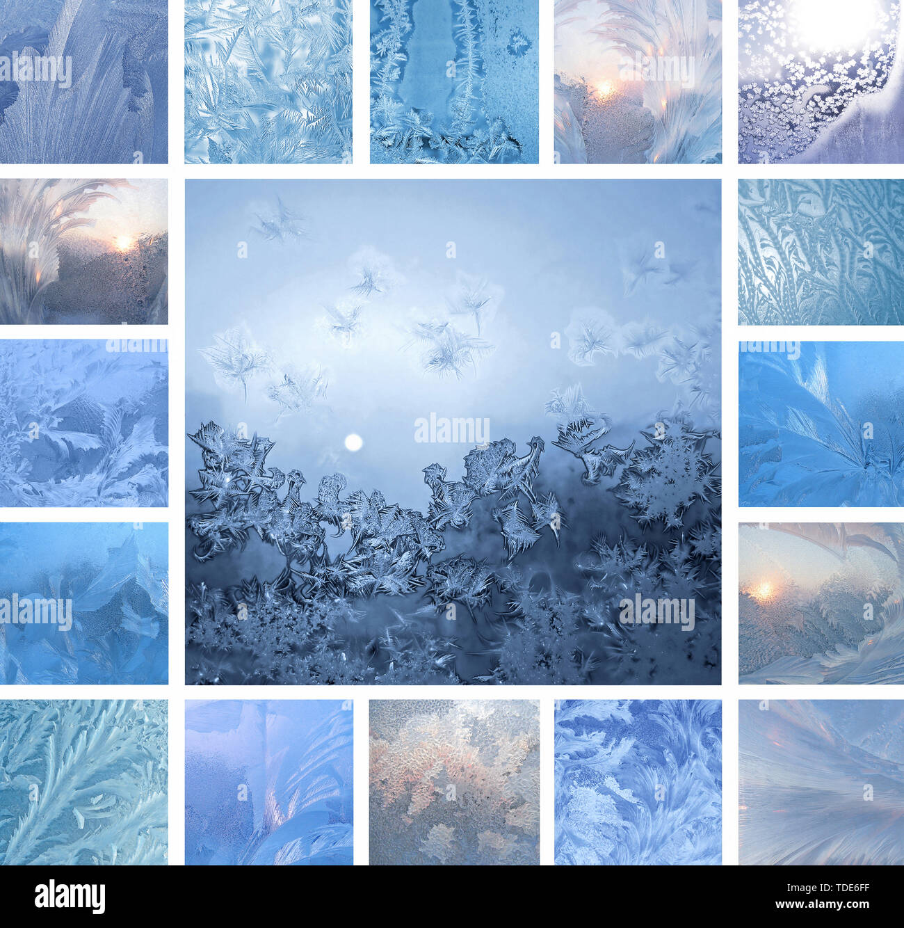 Winter collage hi-res stock photography and images - Alamy
