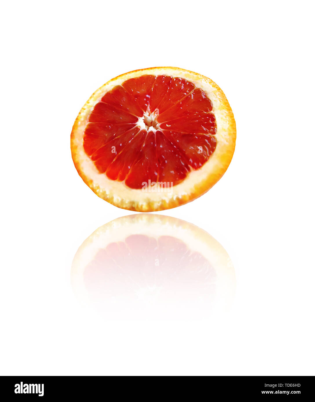 Red orange slices Cut Out Stock Images & Pictures - Alamy