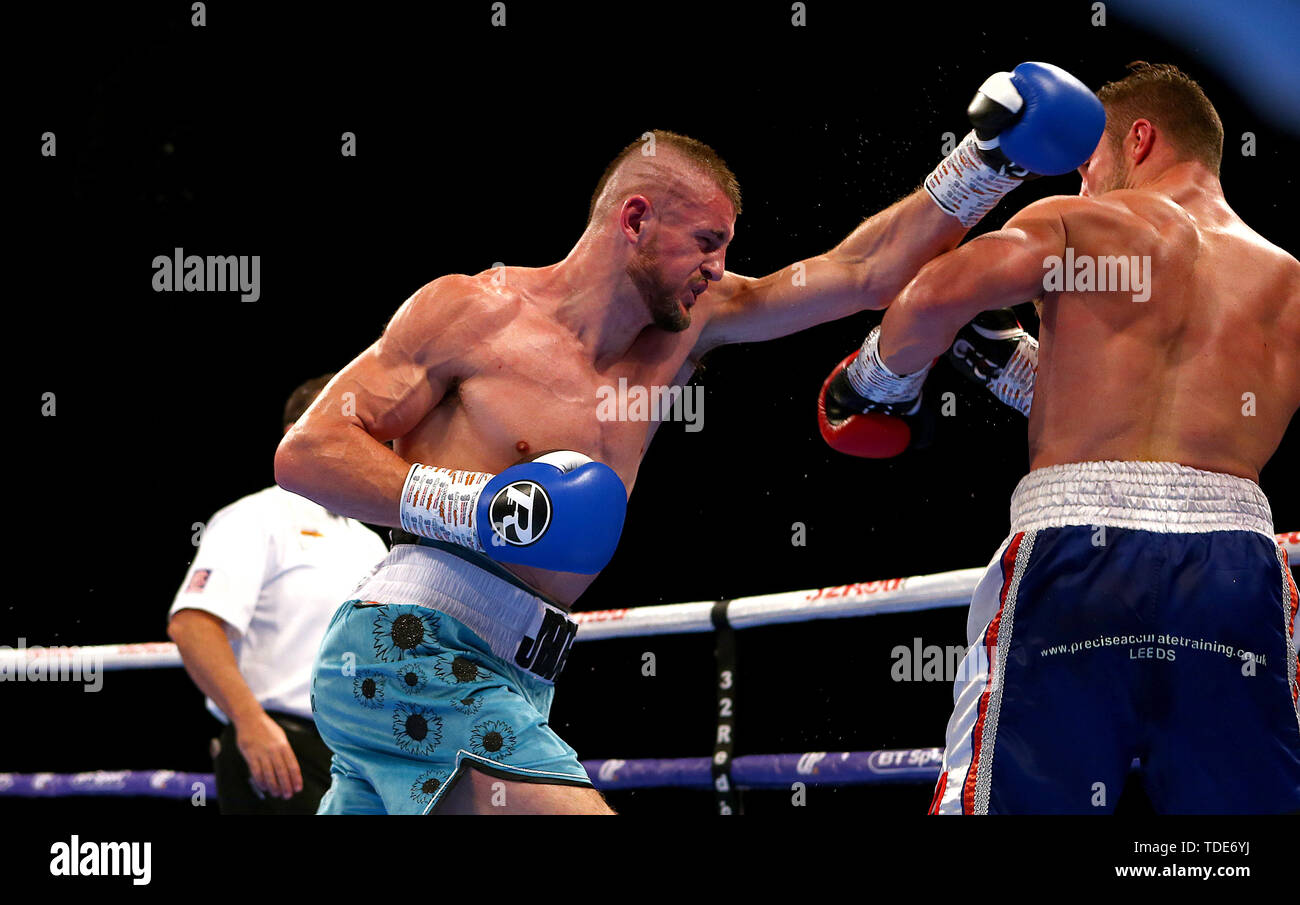 Kody Davies (left) and Harry Matthews (right) during the light ...