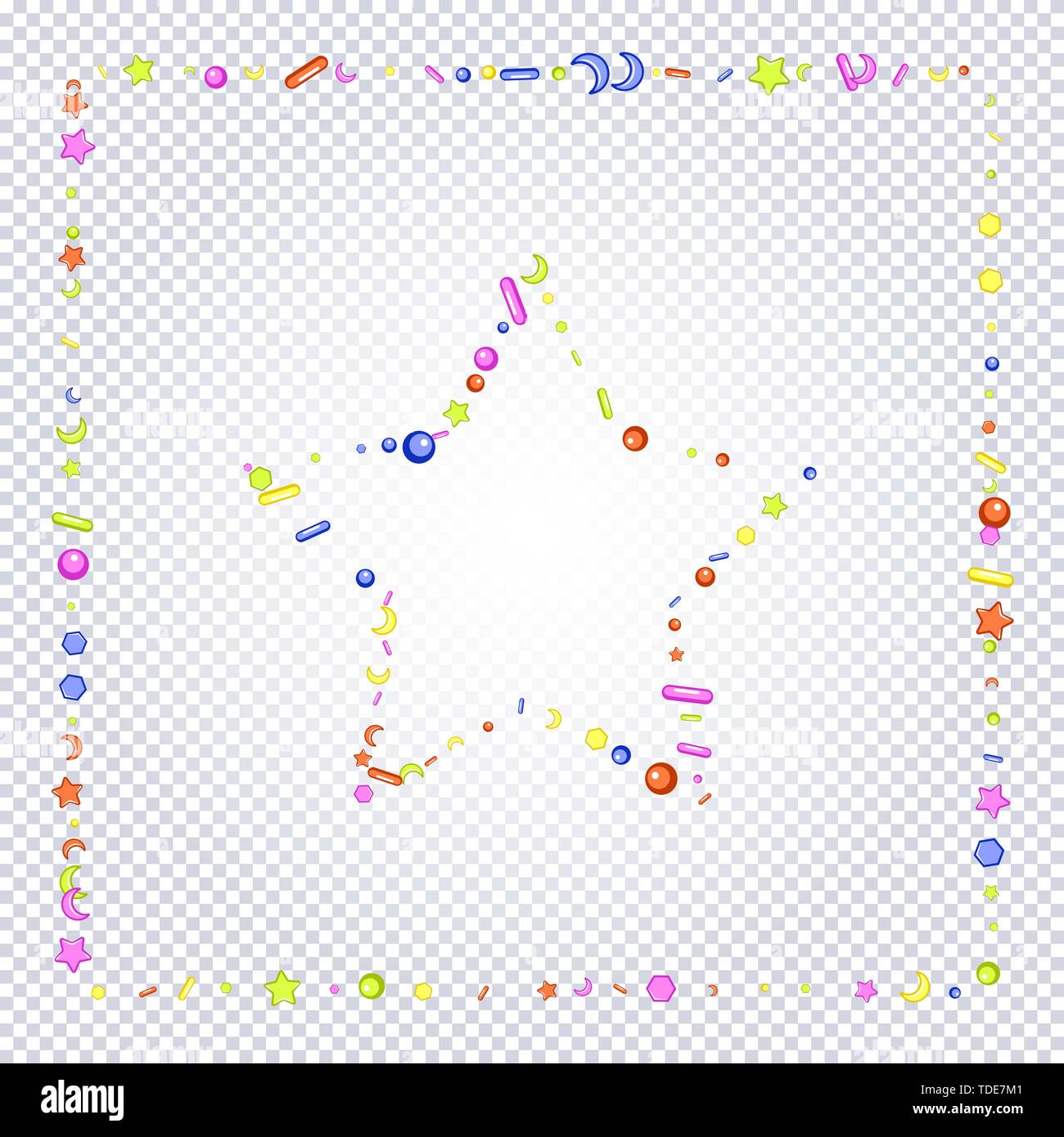 Pink star shaped sprinkles Stock Vector Images - Alamy
