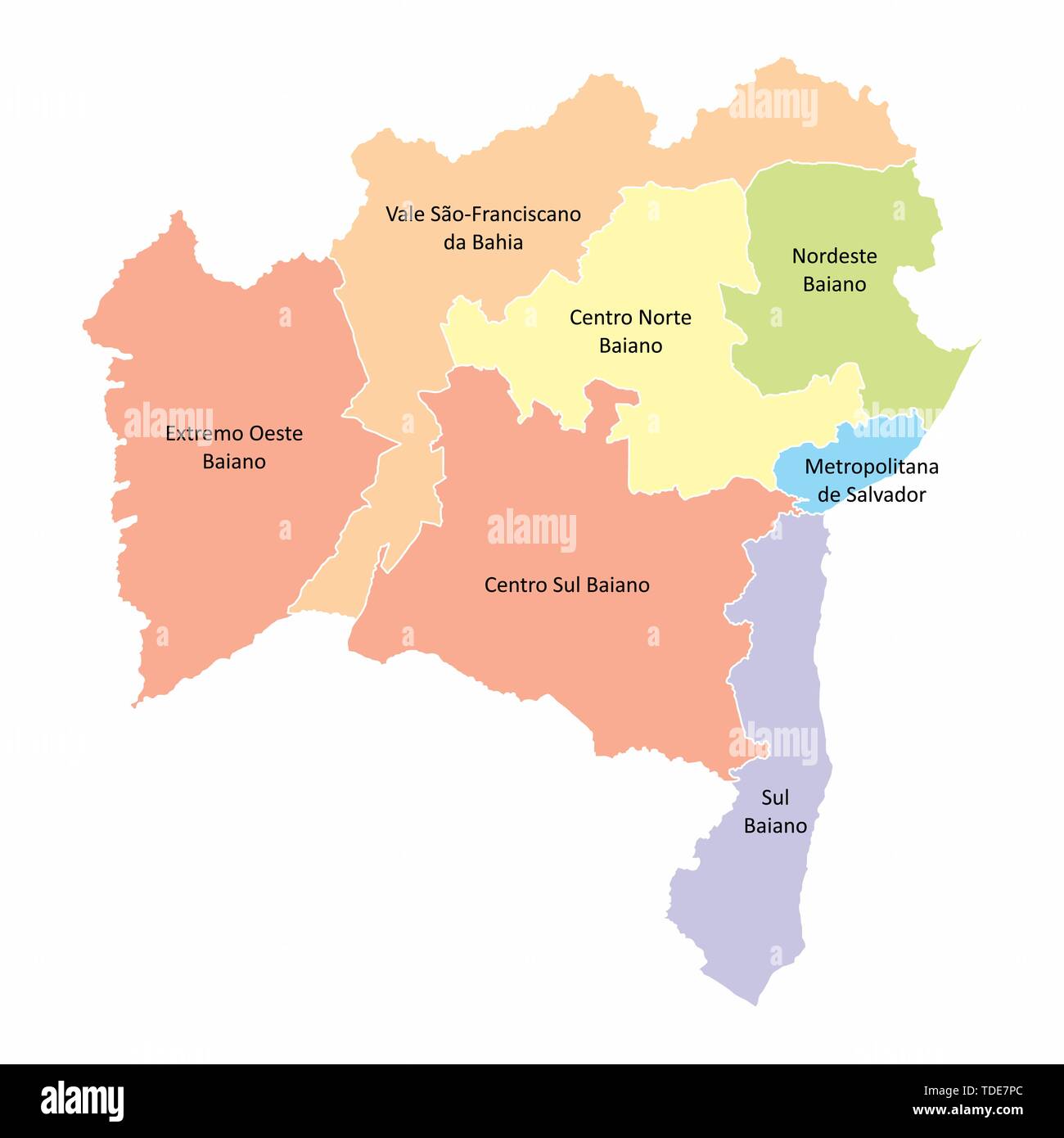 Bahia map hi-res stock photography and images - Alamy