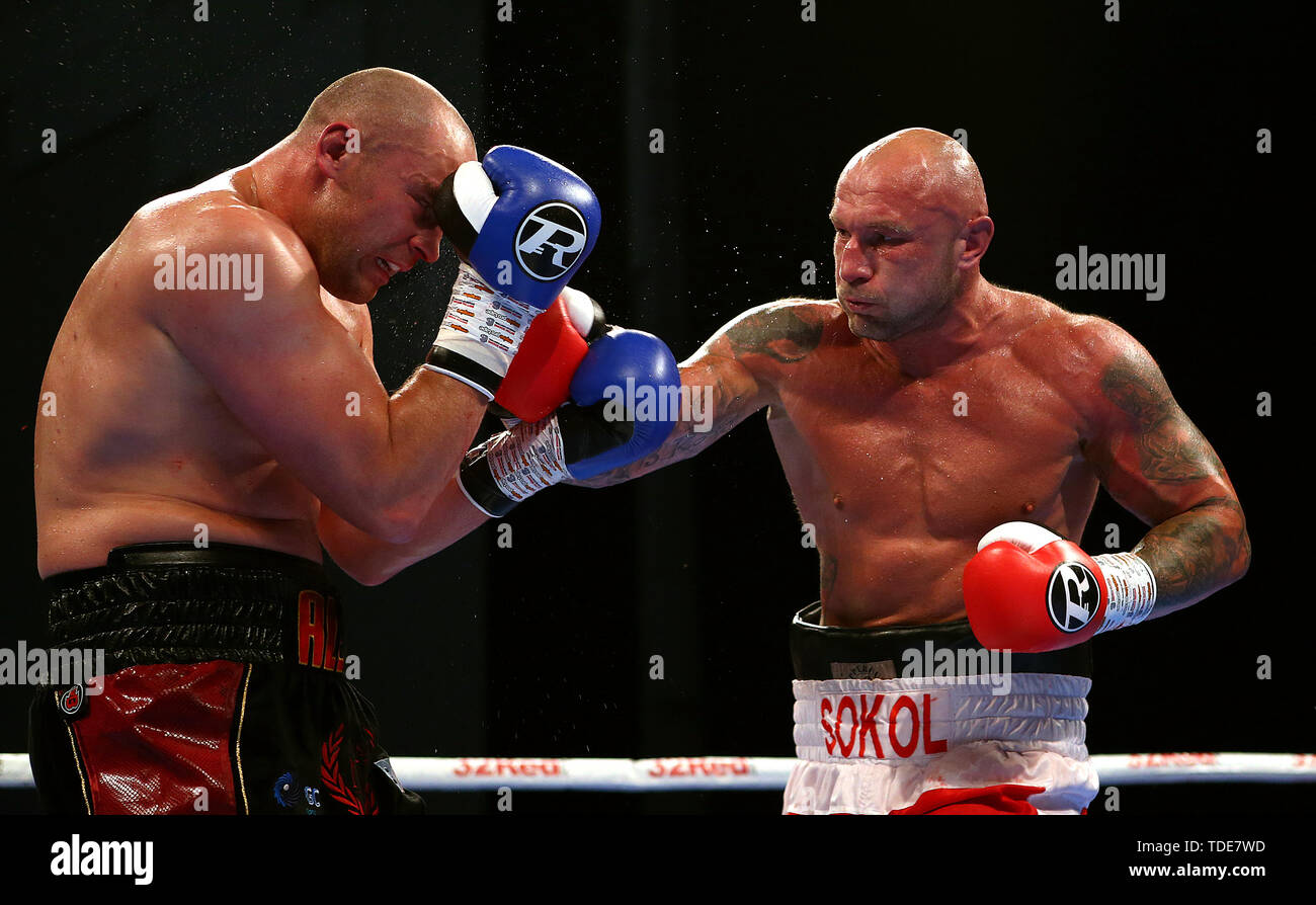 Alex Dickinson (left) and Kamil Sokolowski (right) during the ...