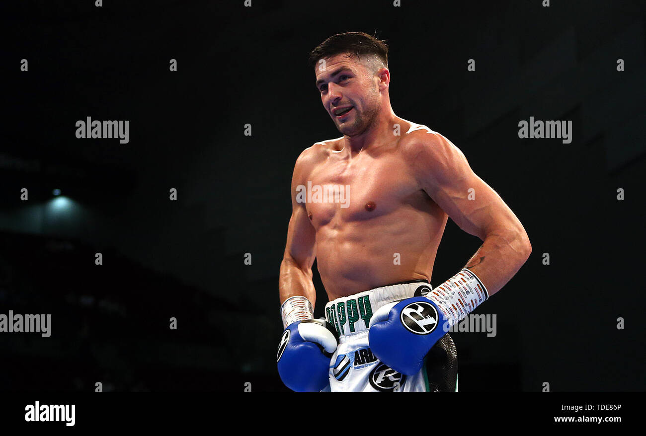 Mark Heffron during the International Middleweight Contest at the First ...