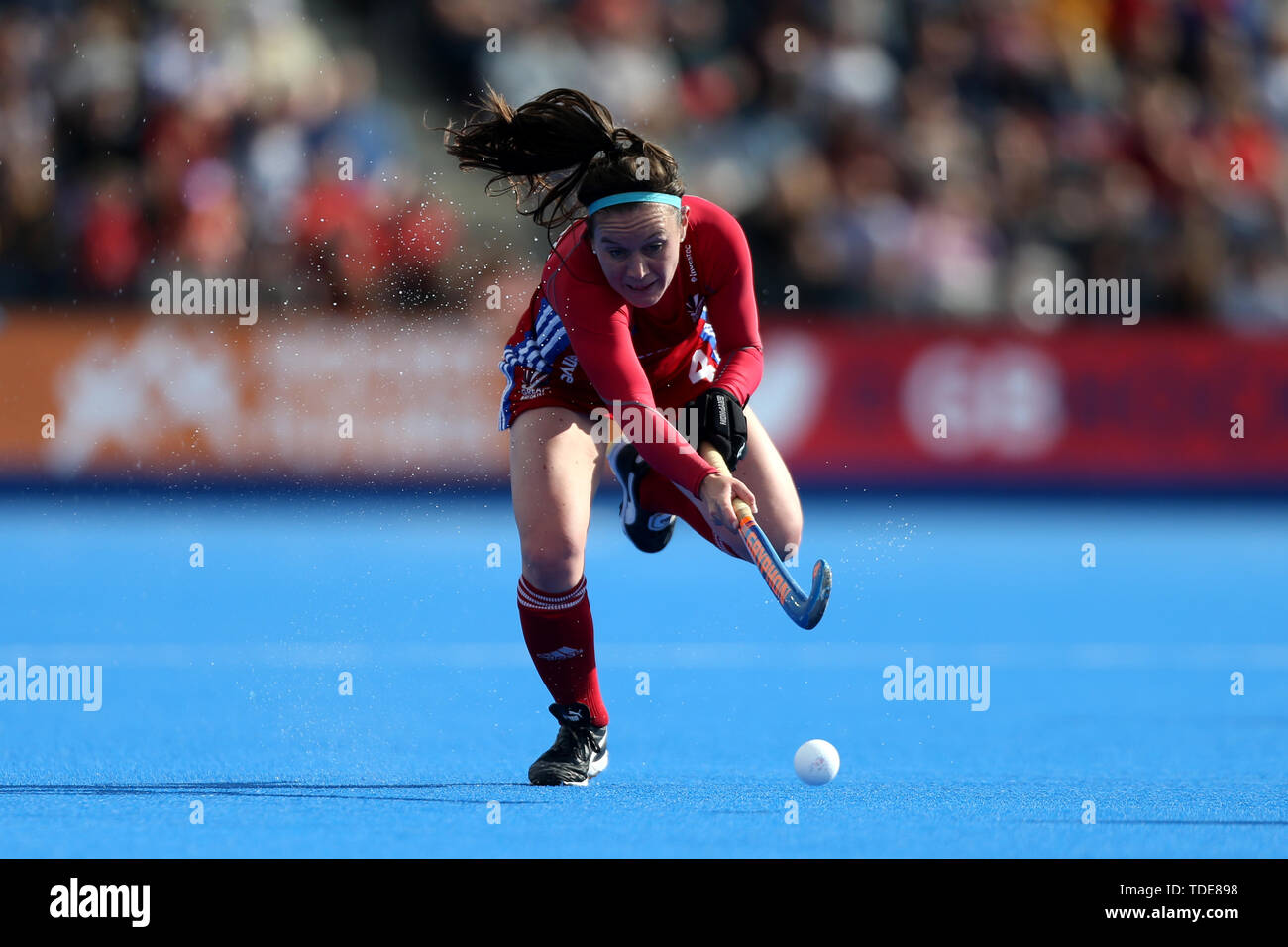 Great Britain's Laura Unsworth during the FIH Pro League match at Lee ...