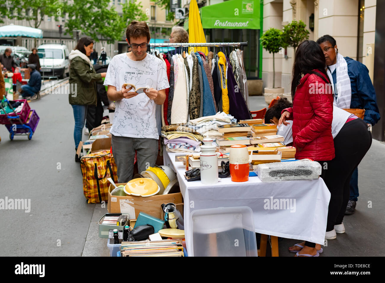 Paris, France, 20 May 2019 - Unidentified people at the traditional ...