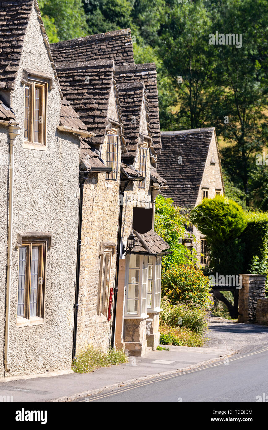 Castle Combe village in Cotswolds England UK Stock Photo - Alamy