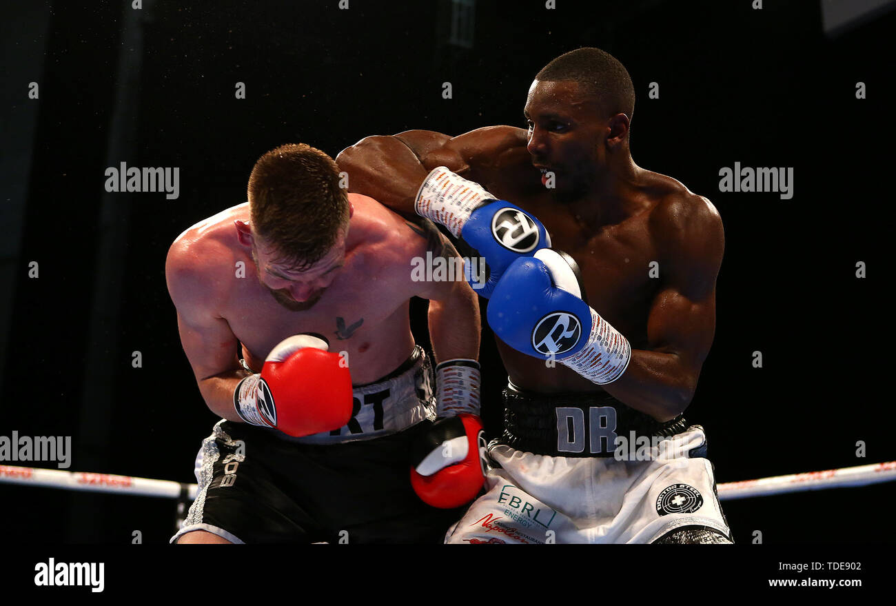 Alistair Warren (left) and Shakiel Thompson (right) during the ...