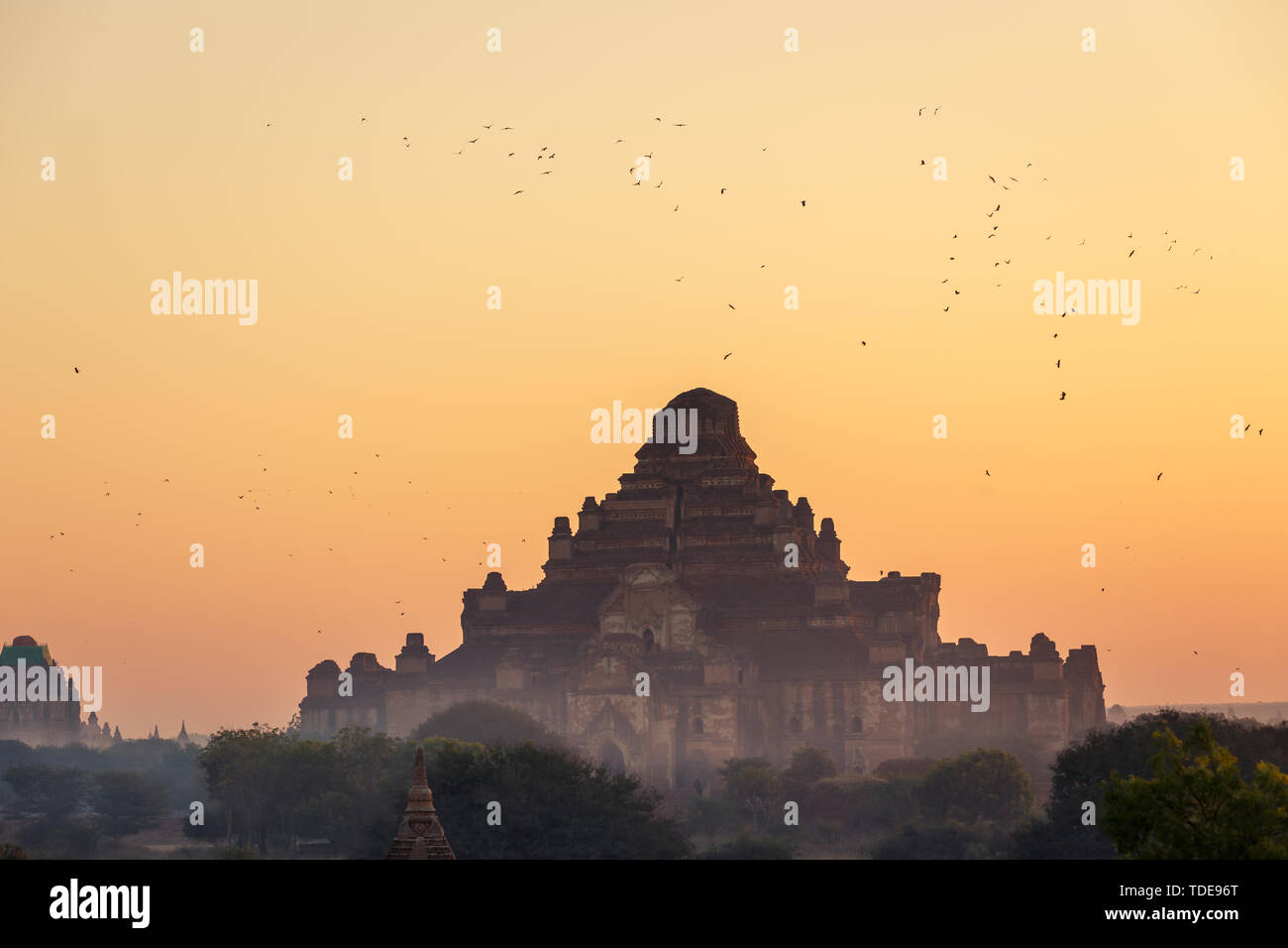 Sunrise in Pugan, Myanmar Stock Photo - Alamy