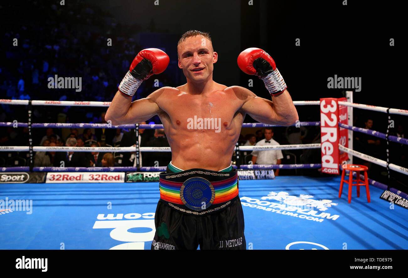 JJ Metcalf celebrates his win against Jason Welborn during The Vacant ...