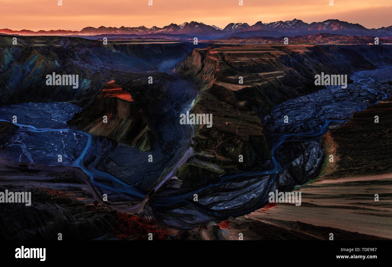 The abyss, dangerous rock, several heavy mountains Stock Photo - Alamy