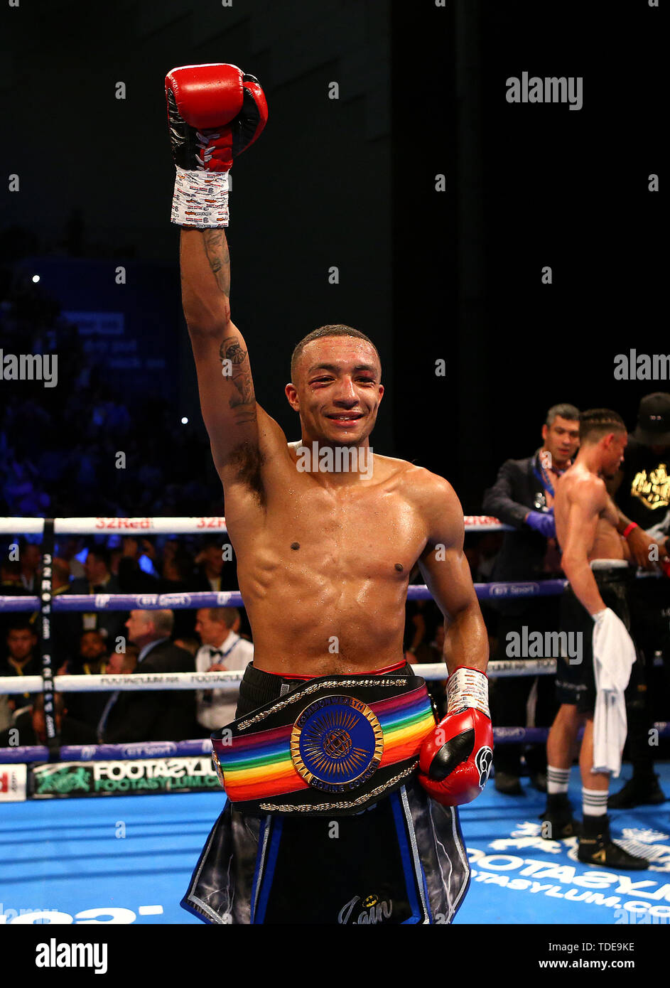 Zelfa Barrett celebrates his win against Lyon Woodstock during The ...