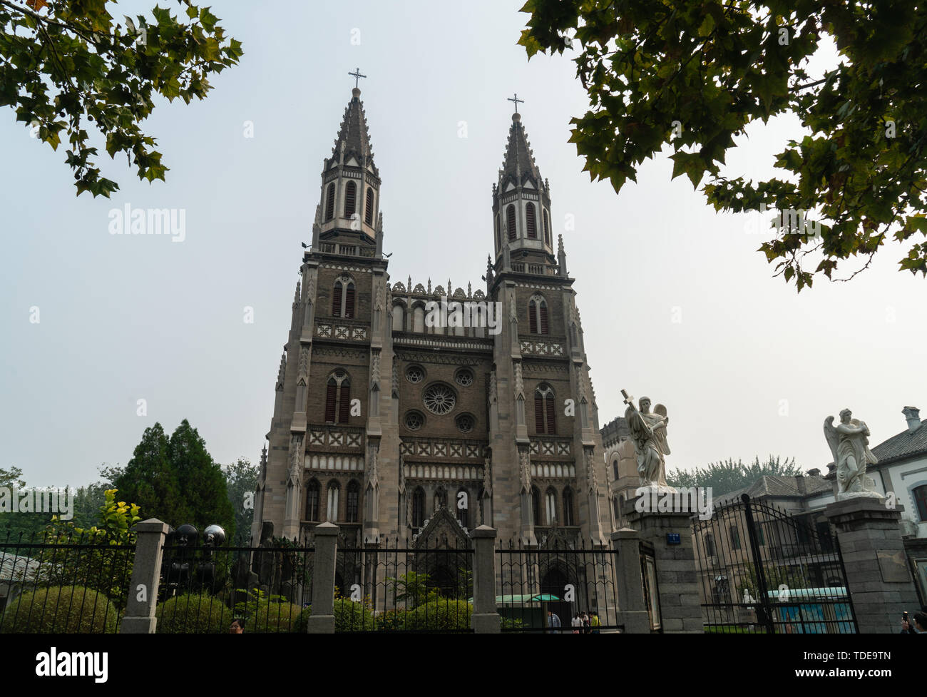 Scenery of Hongjialou Church in Jinan, Shandong Province Stock Photo ...