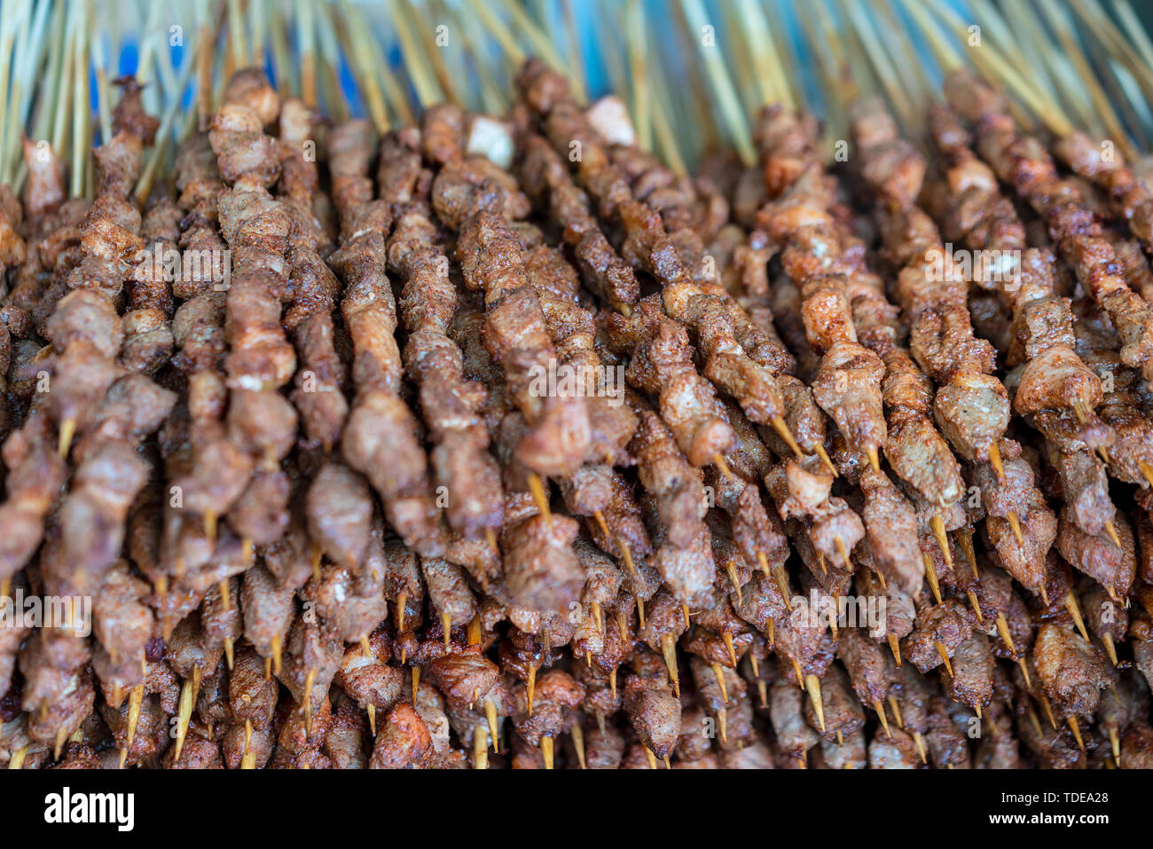 A bunch of lamb kebabs Stock Photo - Alamy