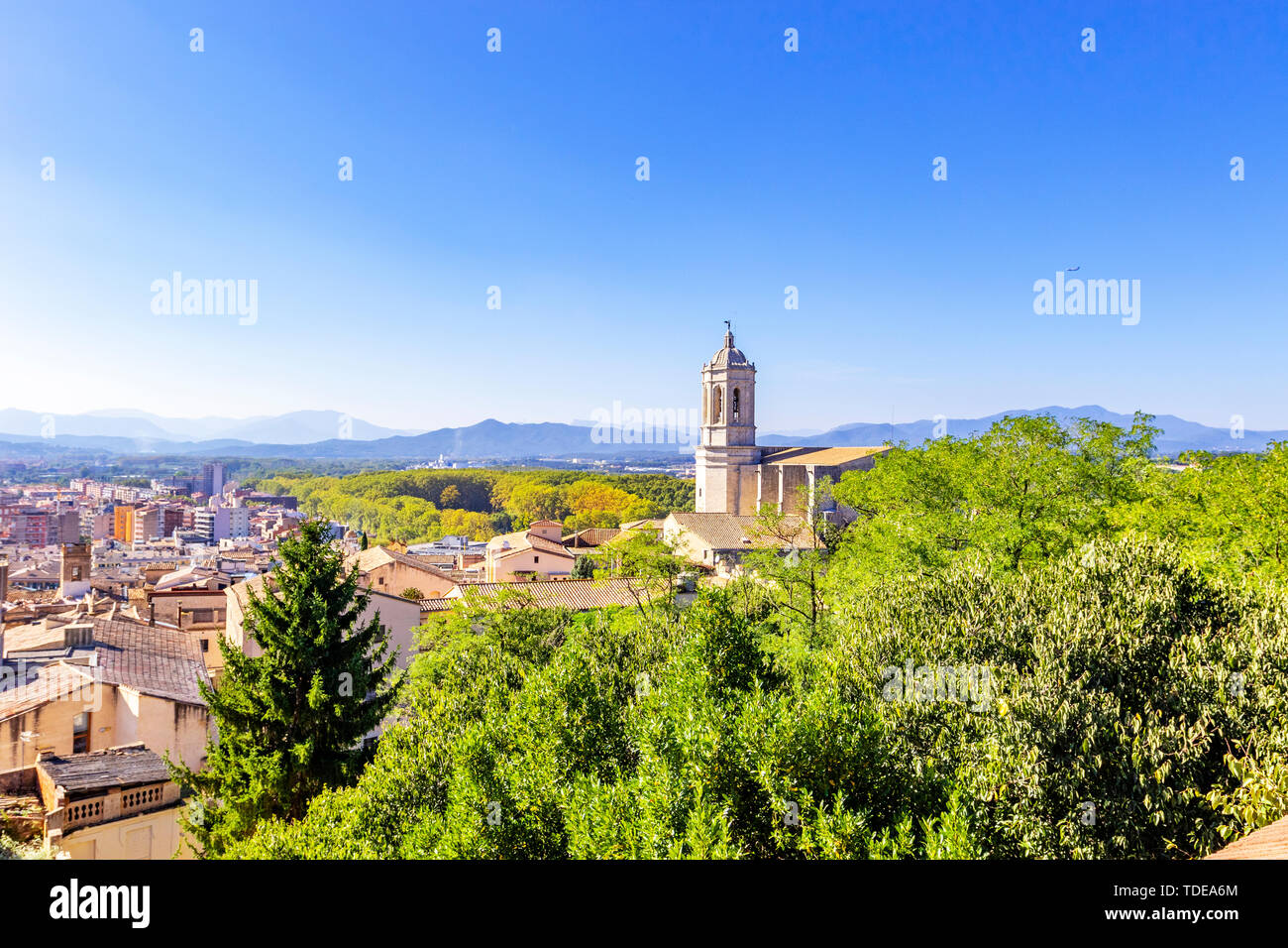 Girona Cathedral, also known as the Cathedral of Saint Mary of Girona ...
