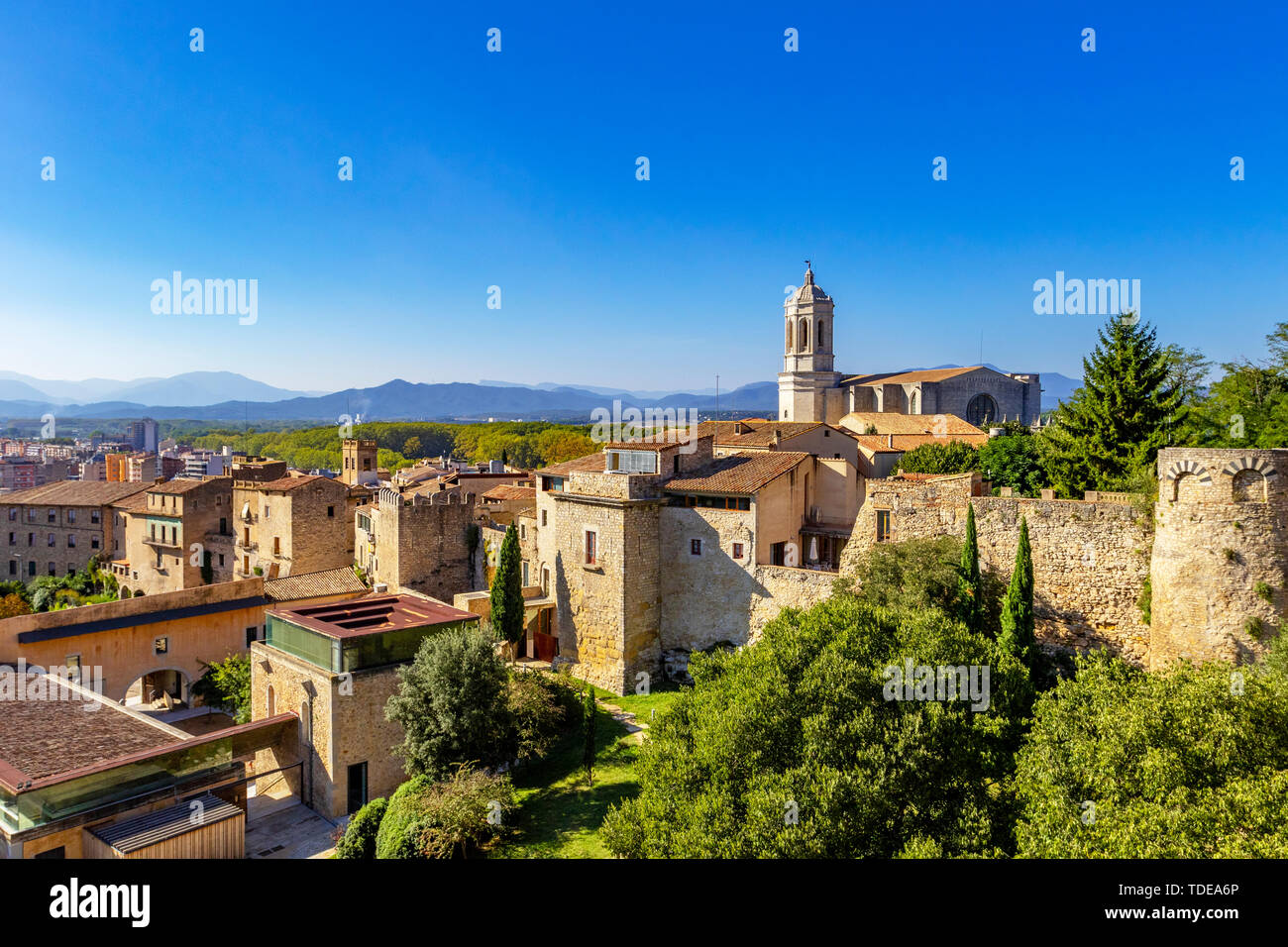 Girona Cathedral, also known as the Cathedral of Saint Mary of Girona ...