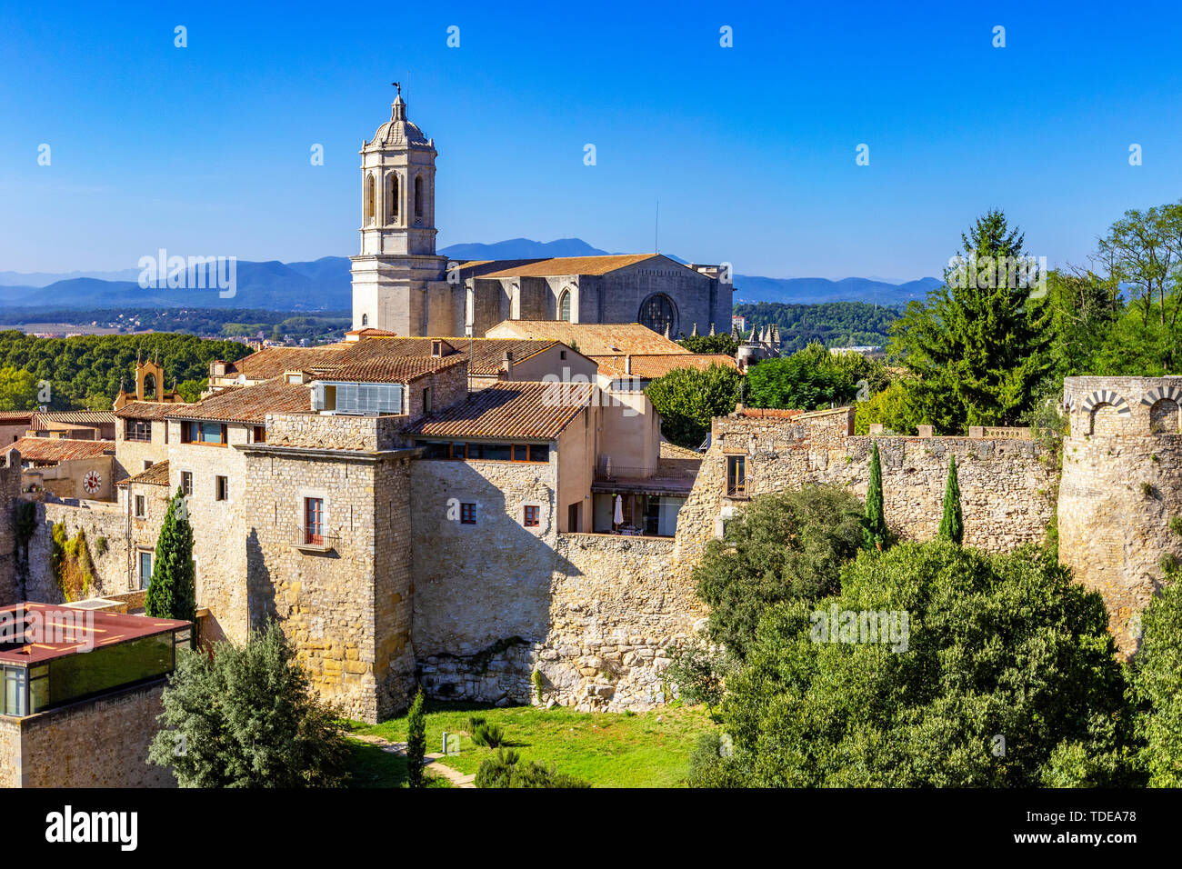 Girona Cathedral, also known as the Cathedral of Saint Mary of Girona ...
