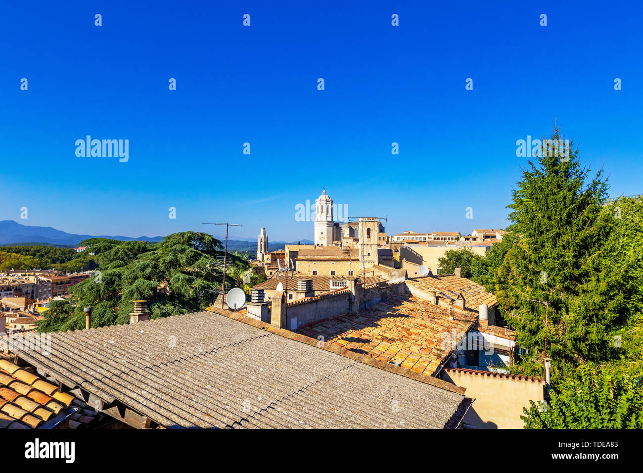 Girona Cathedral, also known as the Cathedral of Saint Mary of Girona ...