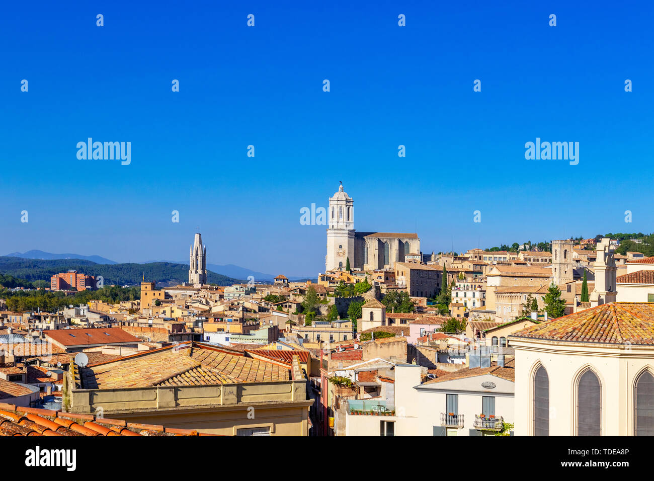 Girona Cathedral, also known as the Cathedral of Saint Mary of Girona ...