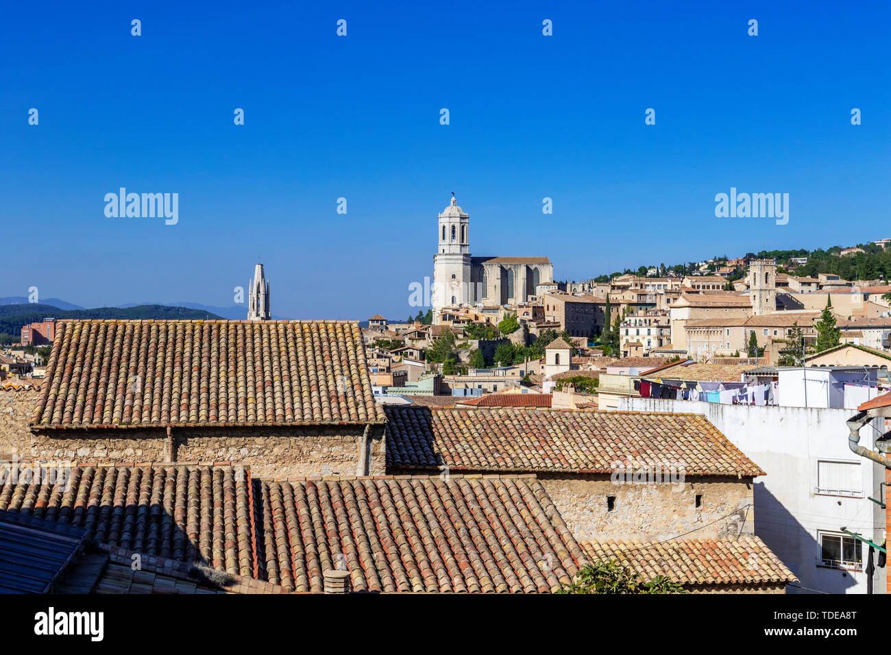 Girona Cathedral, also known as the Cathedral of Saint Mary of Girona ...