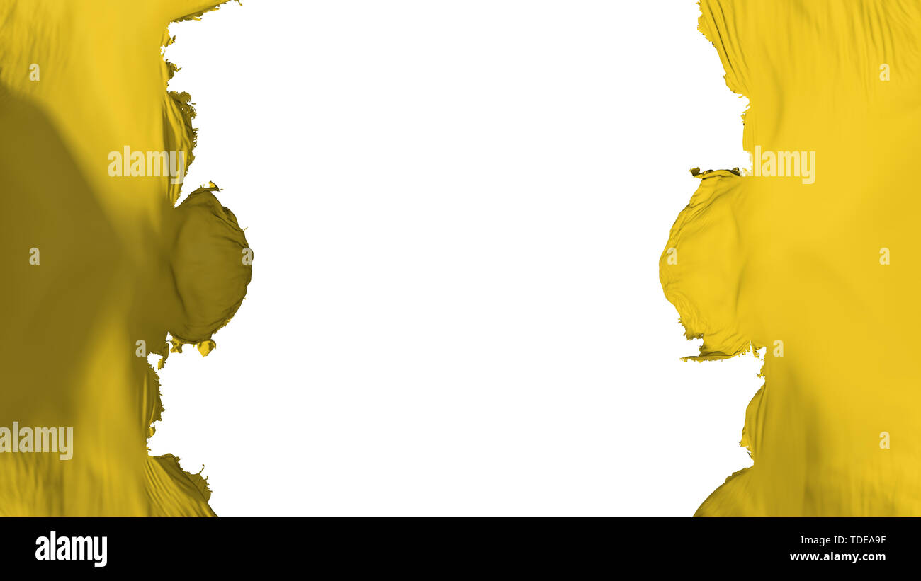 Blasted Yellow color flag Stock Photo - Alamy