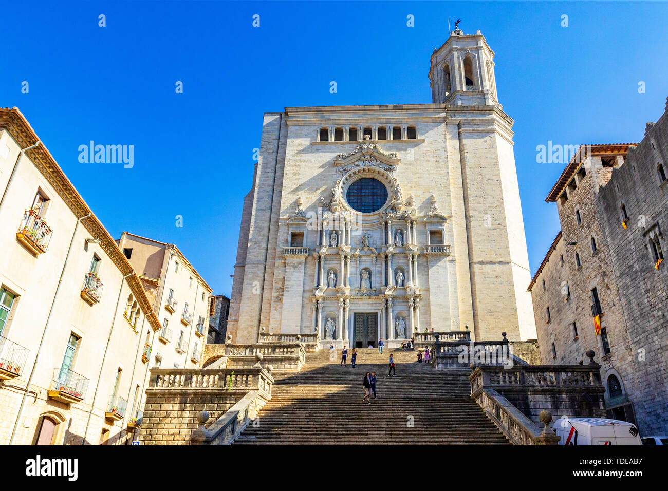 Cathedral of Girona, also known as the Cathedral of Saint Mary of ...